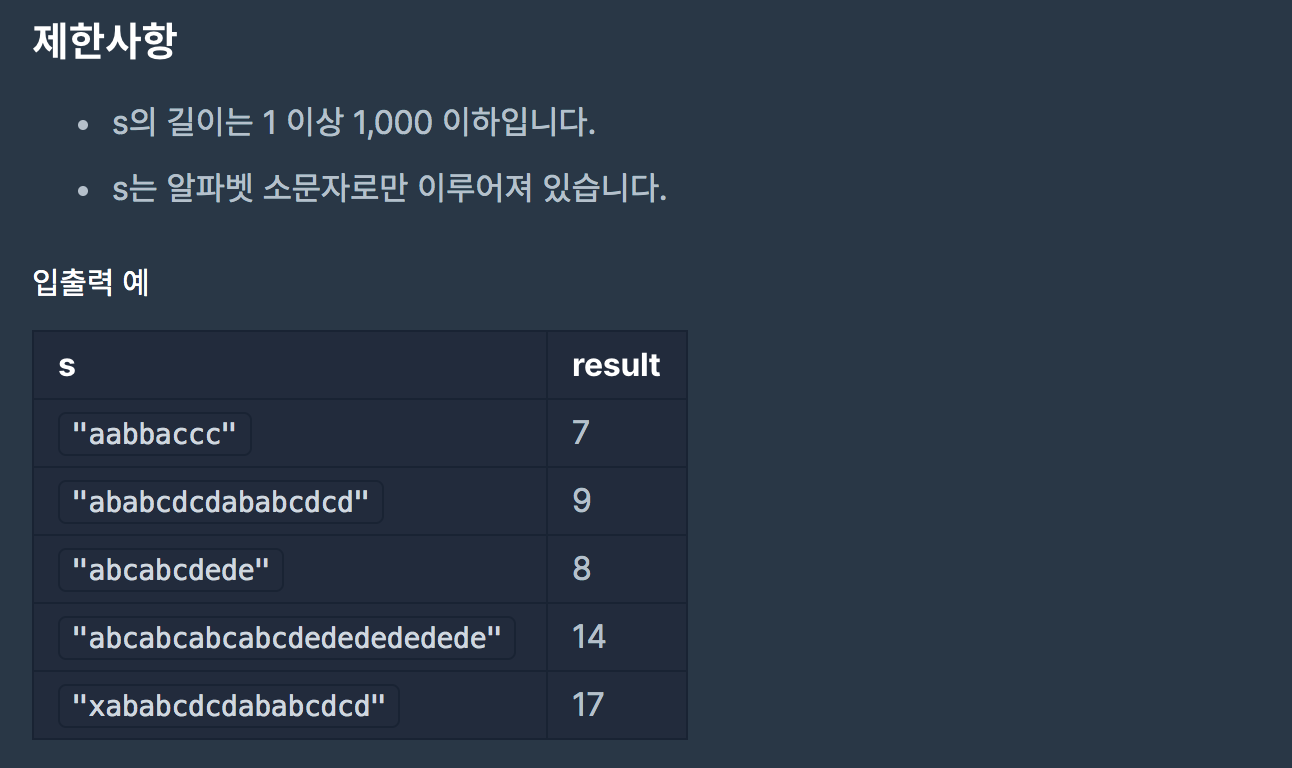 프로그래머스 LV2 #8 문자열 압축